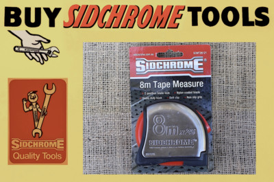 new - (SCMT26121) Sidchrome 8m ape Measure | eBay Australia