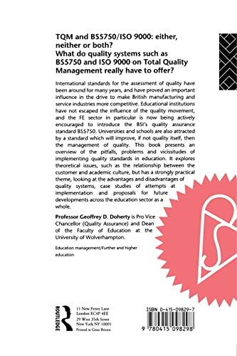 Developing Quality Systems in Education (USED) 9780415098298 | eBay