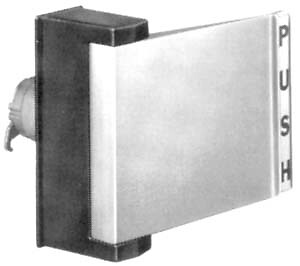 PADDLE OPERATOR FOR 4900 & 4500 SERIES DEADLATCHES, PUSH TO LEFT, SATIN ...