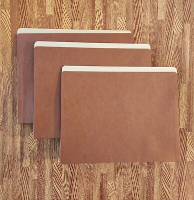 3 each SMEAD 1 3/4" Expanding Pocket Folder Letter size Red rope 1514CB ...