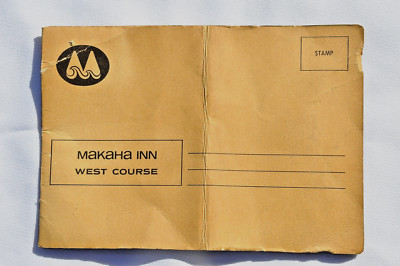 Vintage Makaha Inn Golf Course Postcard Scorecard Oahu Hawaii | eBay