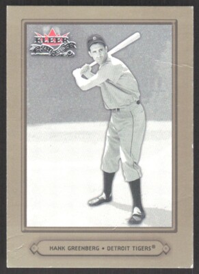 2002 Fleer Fall Classic Hank Greenberg Detroit Tigers #79 | eBay
