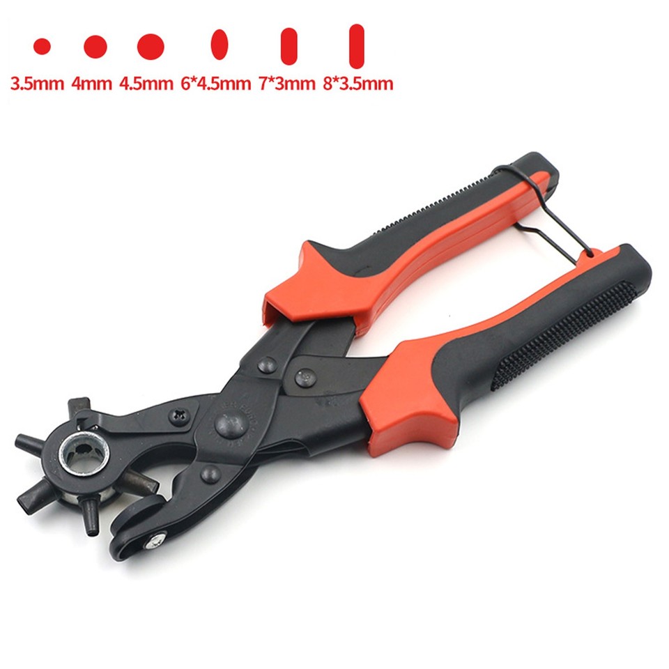 Rivets Eyelets Belt Leather Hole Puncher Pliers Press Grommets Round ...