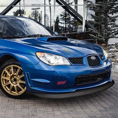 Fenders For Subaru WRX STI CS Style Front Bumper Lip Spoiler For 06-07 ...
