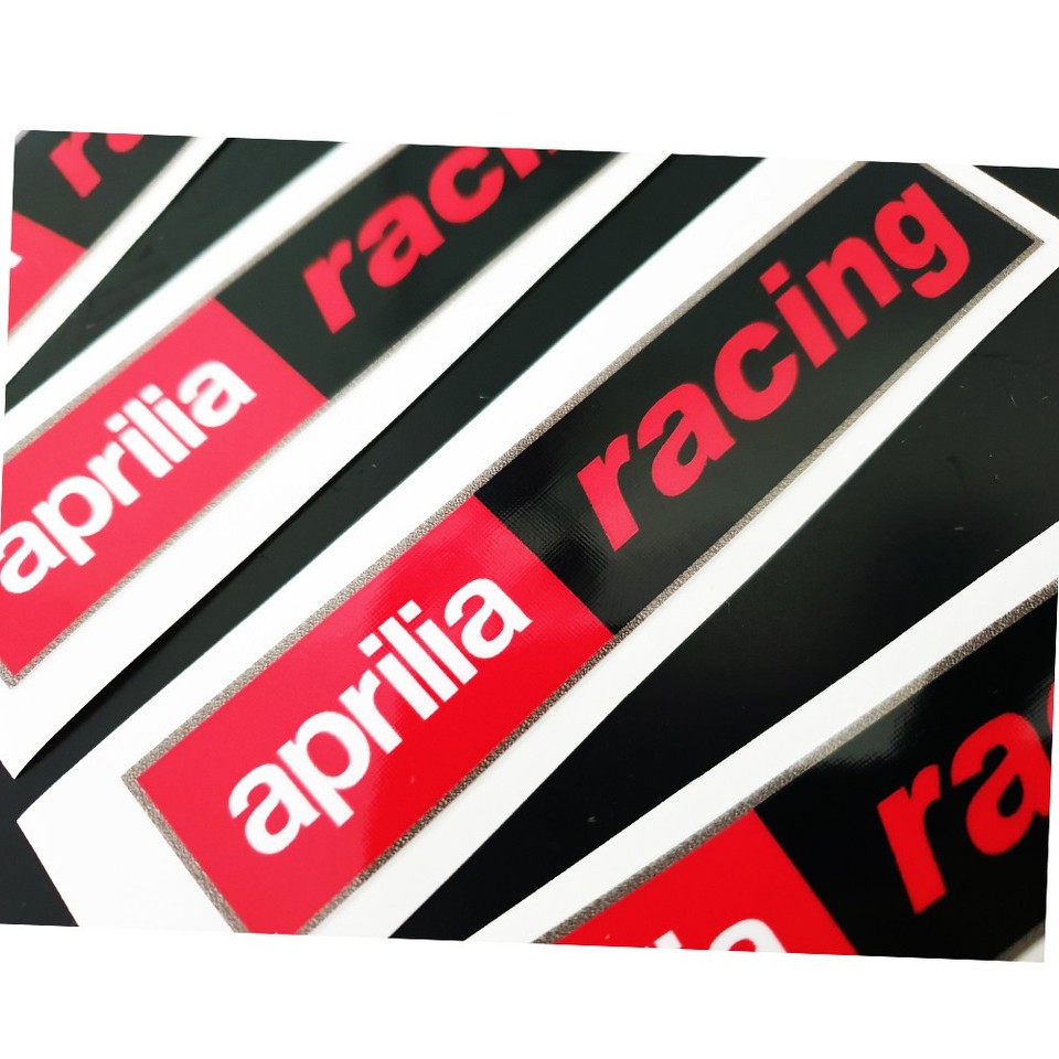 Aprilia Racing Motorcycle graphics stickers decals x 4 PCS Mudguard ...