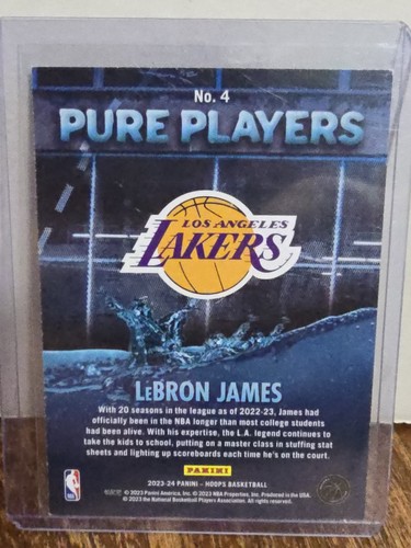 2023-24 Panini NBA Hoops - Pure Players #4 LeBron James | eBay