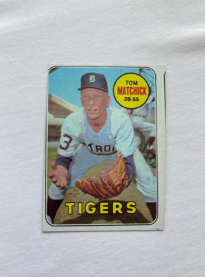 DCC: 1969 Topps Tom Matchick Detroit Tigers #344 NM-MT ERROR badly ...