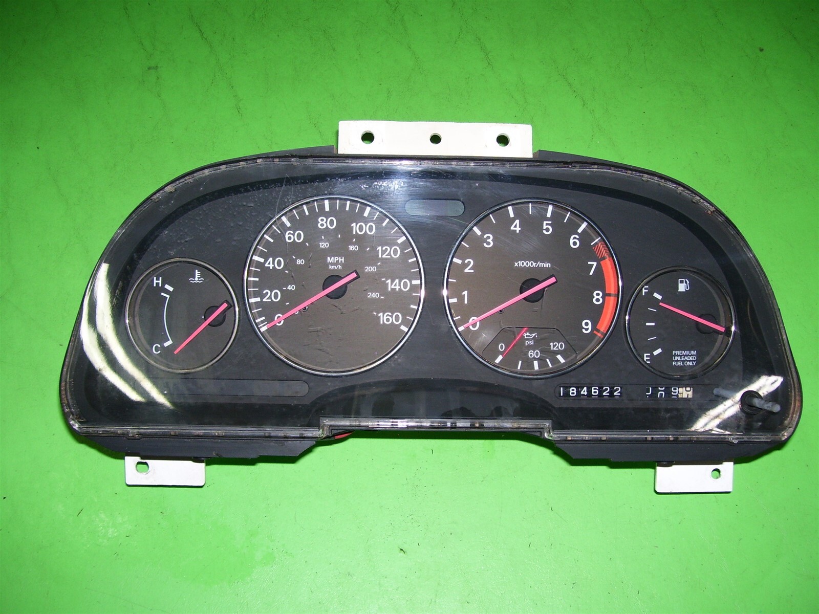 90 Nissan 300zx OEM Instrument Gauge Cluster Odometer Non Turbo 5 Speed ...