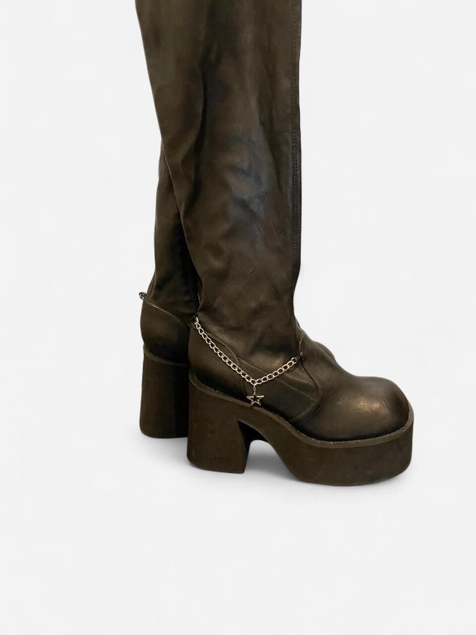 Dollskill x Bratz Miss Socialite Thigh High Platform … - Gem