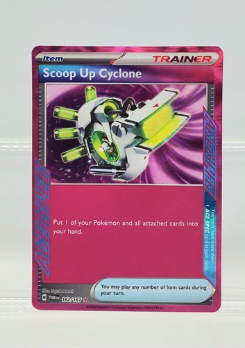 Pokemon TCG Scoop Up Cyclone 162/167 Twilight Masquerade ACE SPEC Rare ...
