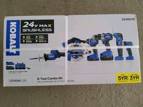 New Kobalt Brushless 6 Tool Combo Kit | eBay