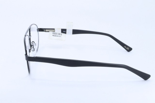 Max Cole MC1502 Black Aviator Men Full Rim 56-16-140 Eyeglasses Frames ...