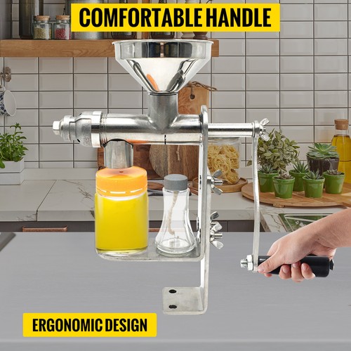 VEVOR Manual Oil Press Machine Expeller Extractor Stainless Steel ...