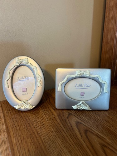 LITTLE TUTU SET OF 2 PICTURE FRAMES 2"' X 3" BY RUSS FREE STANDING ...
