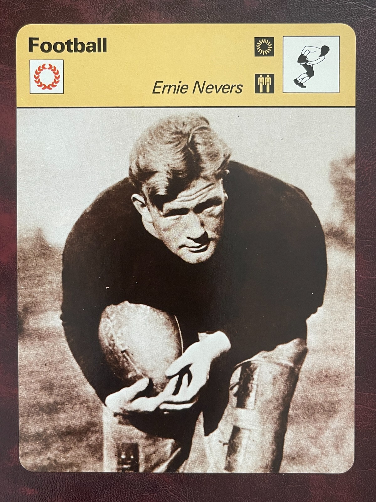 1977-79 Sportscaster Set ERNIE NEVERS #50-20 CARDINALS Lausanne - NM ...