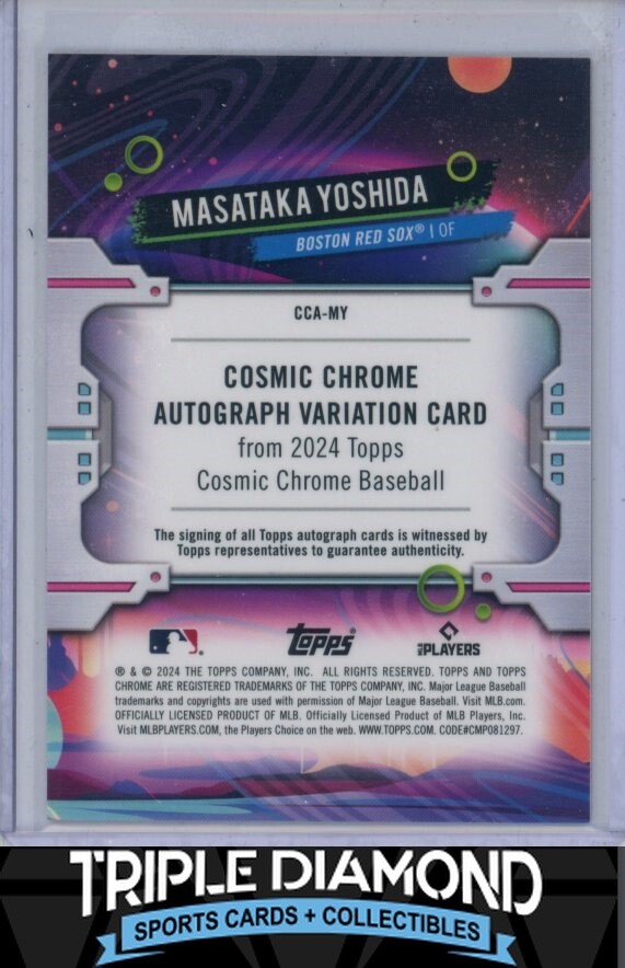 2024 Topps Cosmic Chrome Masataka Yoshida Auto Gold Interstellar #02/50 ...