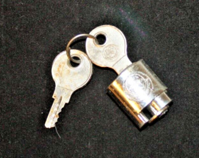 Vtg. Fedtro British Hong Kong Stainless Steel Cylinder RotaryPhone Lock ...