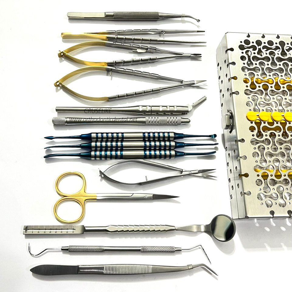 Micro Periodontal Oral Surgery Kit Periosteal Set Dental Dentist ...