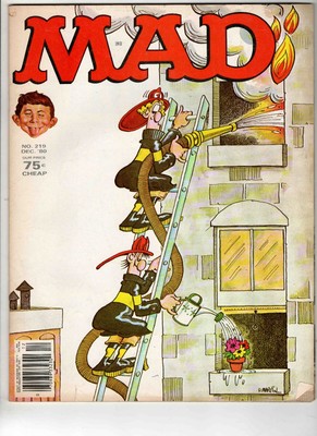 Mad Magazine #219 1980 EC Comics Fire Fighters | eBay