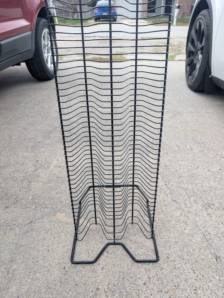 Black Metal Wire Balls CD Storage Rack Tower Holds 120 Stand Y2K Media ...