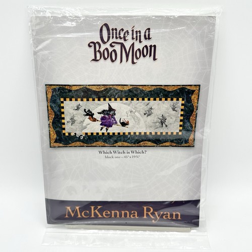 Once In A Boo Moon McKenna Ryan Block ONE Quilt Pattern Which Witch Is ...