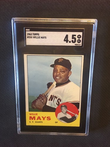 1963 Willie Mays SGC 4.5 Topps Baseball Card #300 San Francisco Giants ...