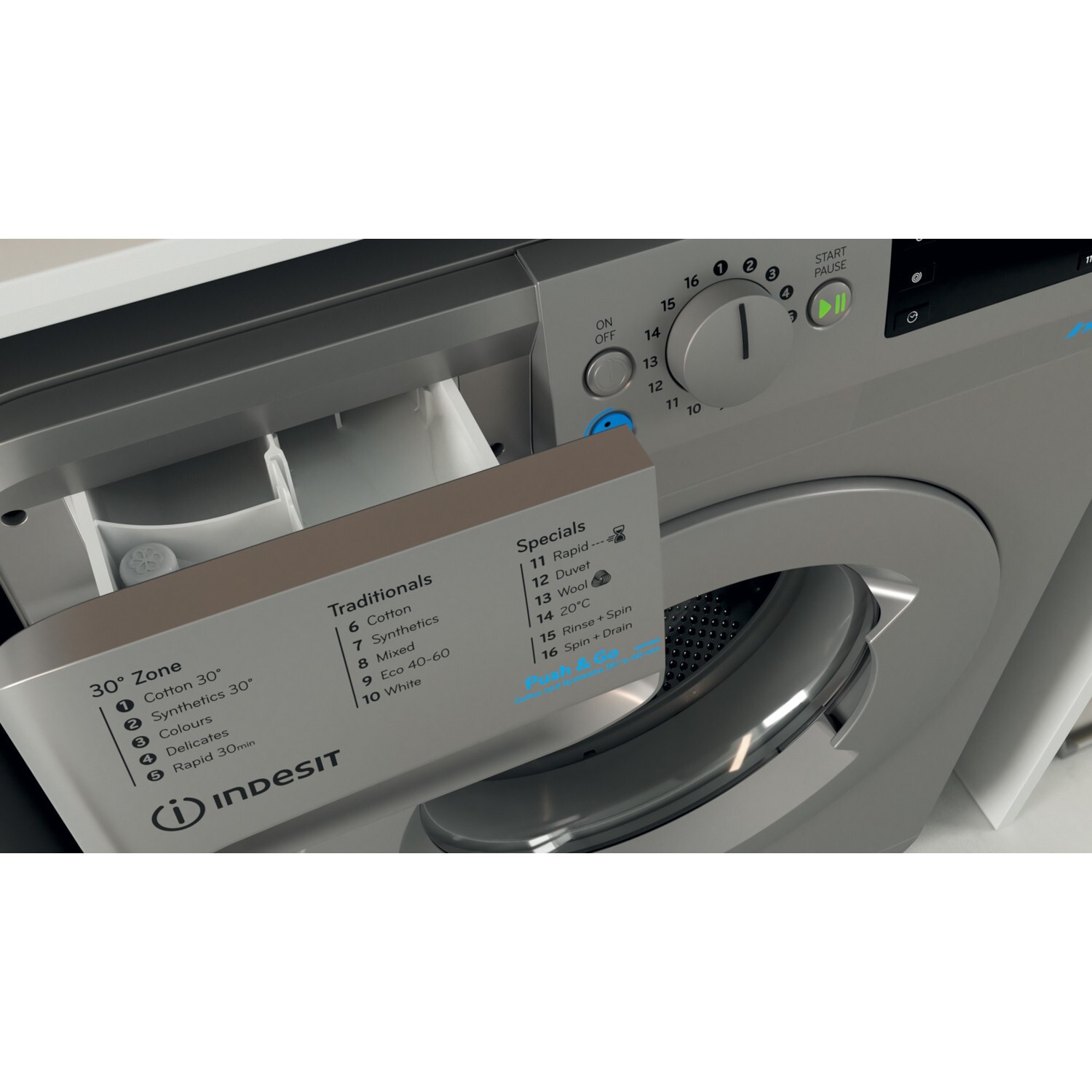 Indesit Innex 7kg 1400rpm Washing Machine - Silver BWE71452SUKN ...