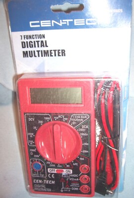 NEW Harbor Freight CEN-TECH 7 Function Digital MULTIMETER Electrical ...