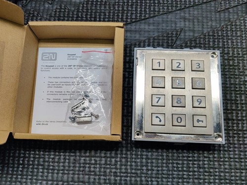 2N IP Verso Keypad, Nickel used 9155031 Tested, Great condition 01253 ...