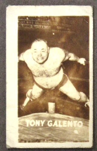 1948 TONY GALENTO Wrestling Champion #14 Topps Magic Photo trading card ...