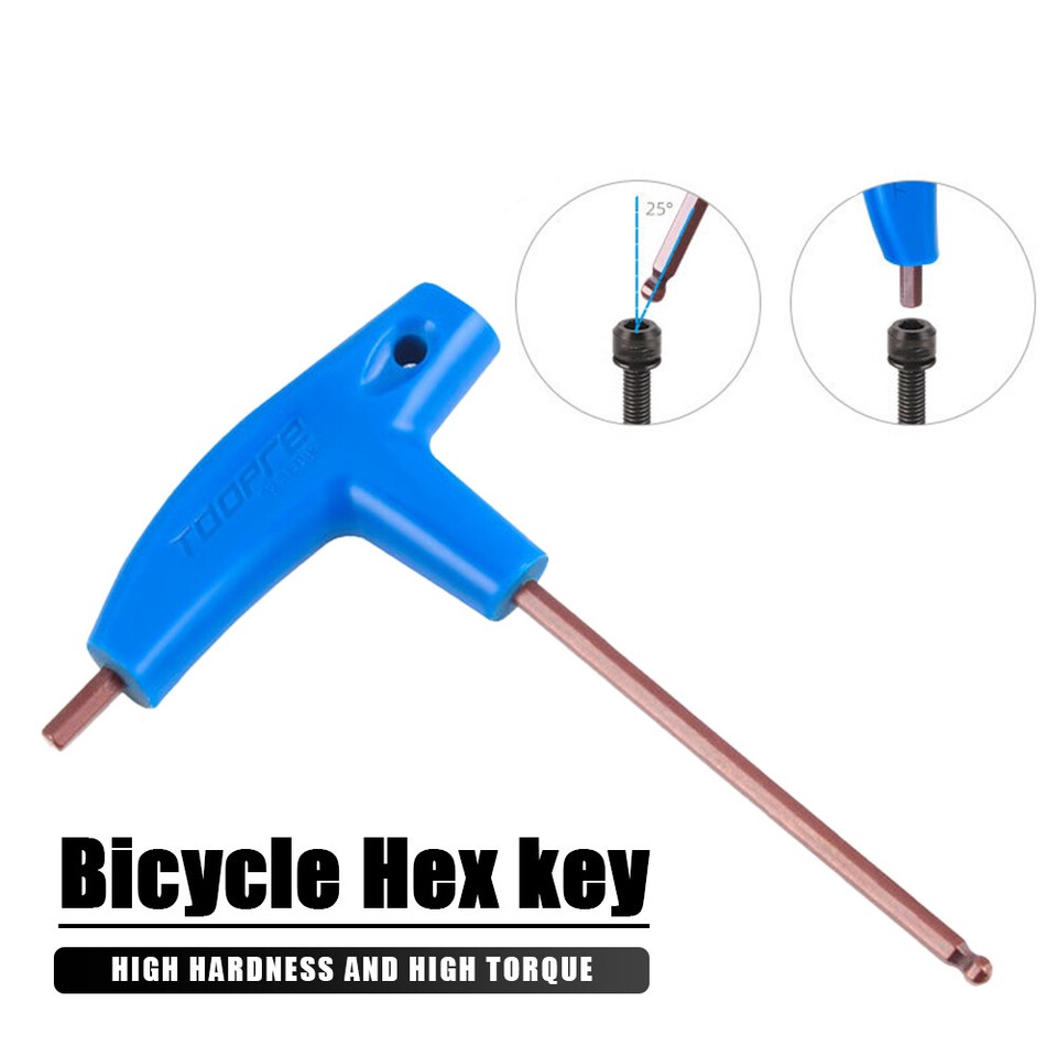 MTB Road Bicycle Allen Key T-Type Plastic Handle Wrench S2 Tool (4mm ...