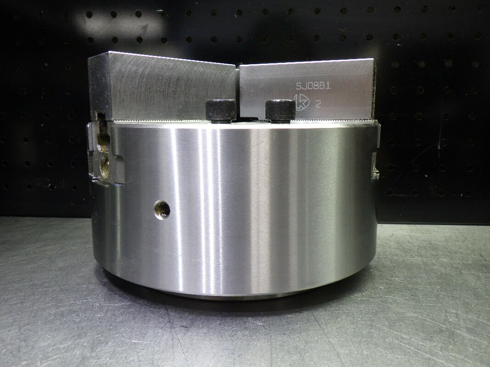 Kitagawa 210mm 3 Jaw Hydraulic Power Lathe Chuck W/ Jaws 52mm Hole B ...