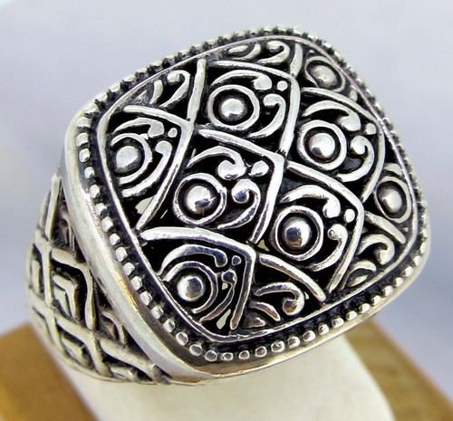 ATI ID Sterling Silver 925 Filigree Ring Size 7 | eBay