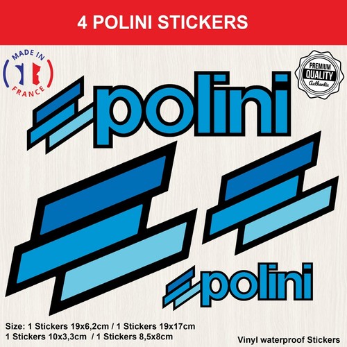 Stickers Polini Vinyle étanche haute adhérence 4 pièces | eBay