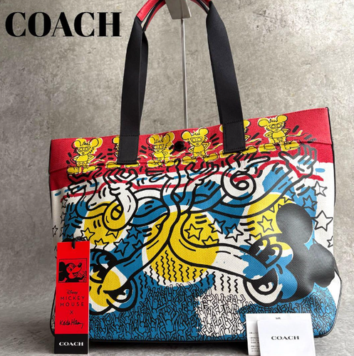 Coach Disney x Keith Haring Mickey Collab Bag C6869 Excellent Condition ...