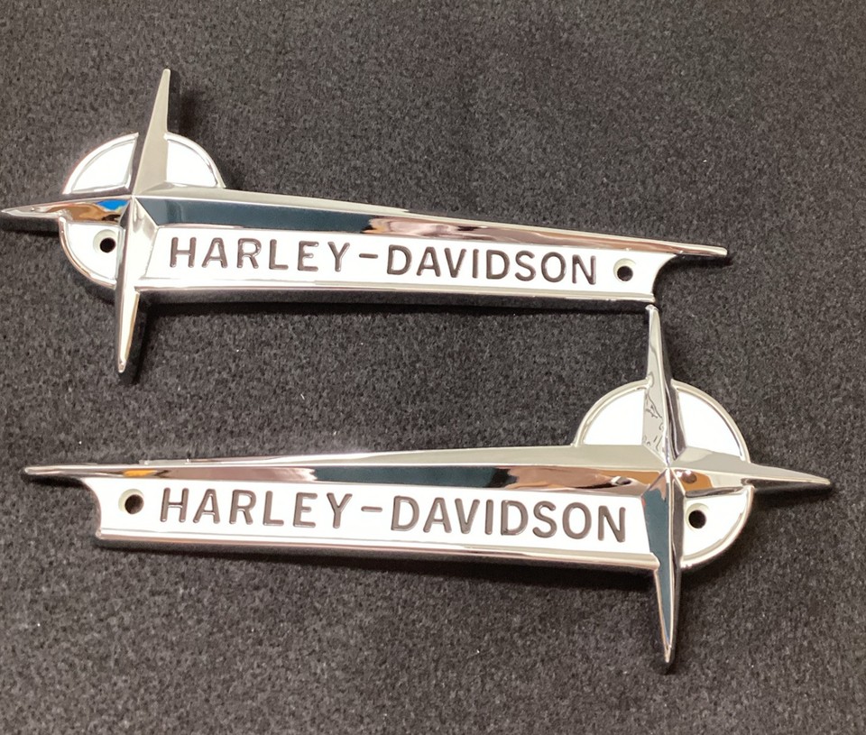 1961-1962 Harley Davidson FL Panhead Model Star Tank Emblems (Right ...