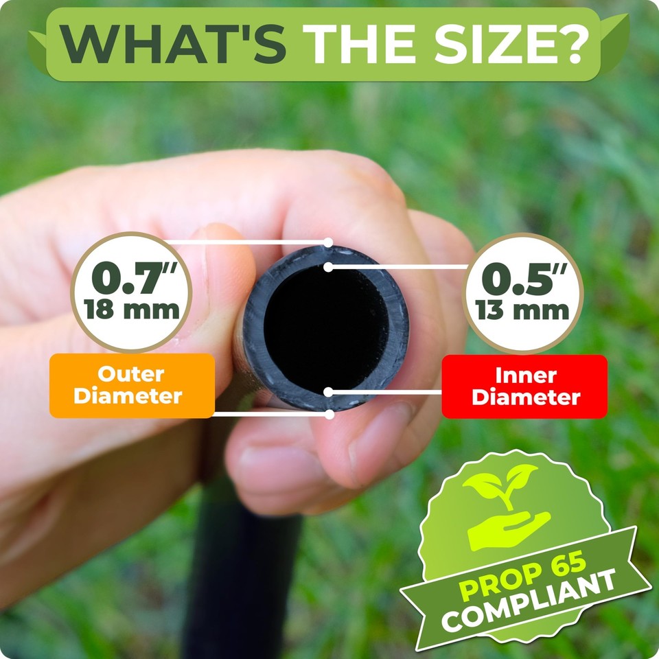 50 FT 1/2 Irrigation Tubing Mainline - Drip Irrigation Tubing Perfect ...