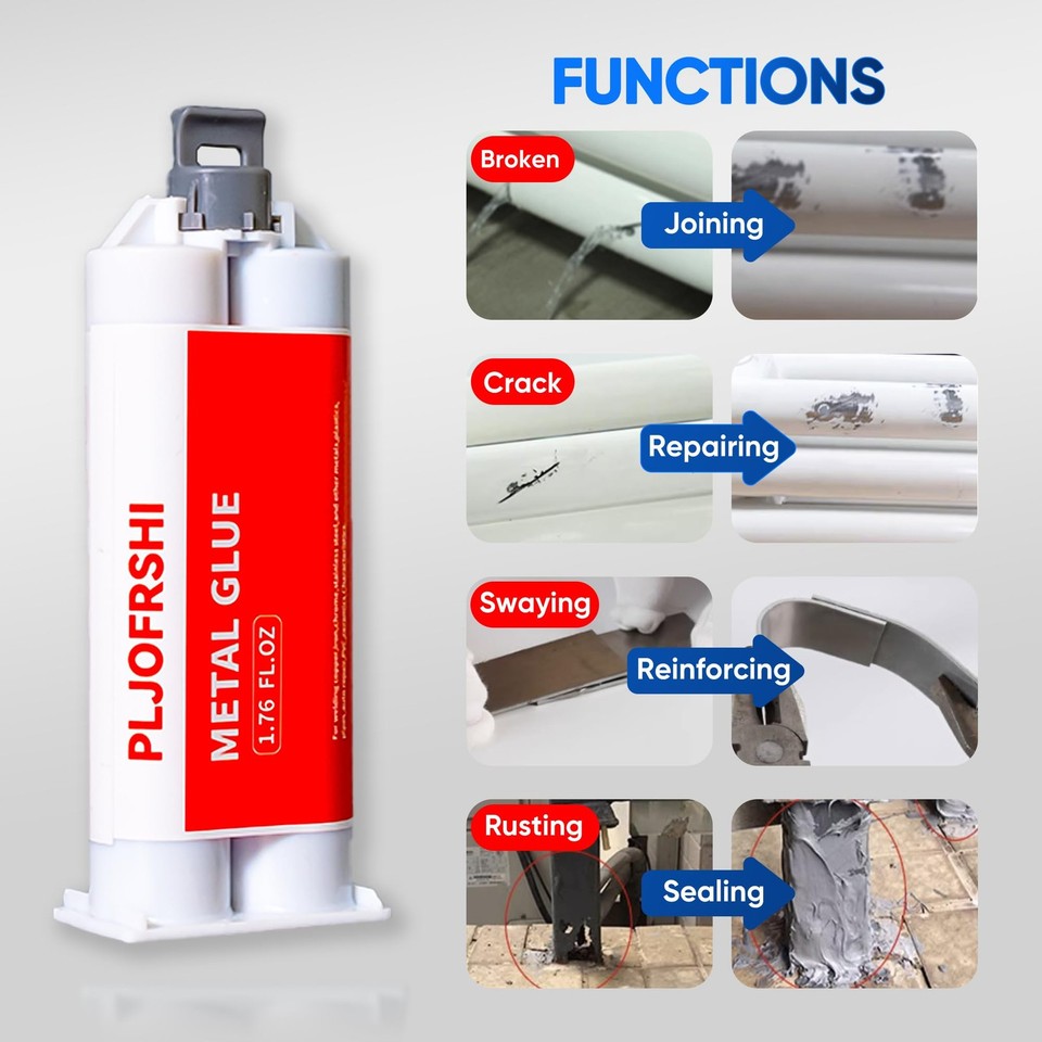 Metal Glue,Heavy Duty Welding,Epoxy Glue,Exhaust Leak Repair，Car ...