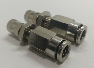 2 Schrader Air Ride Suspension Bag Inflation Fill Valves Push Connect 1 ...