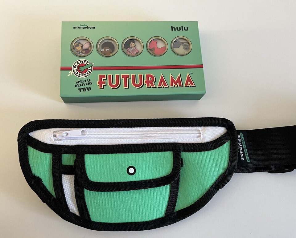 2024 SDCC Hulu Animayhem 2D Fanny Pack, Futurama Pin Set, & Stress ...