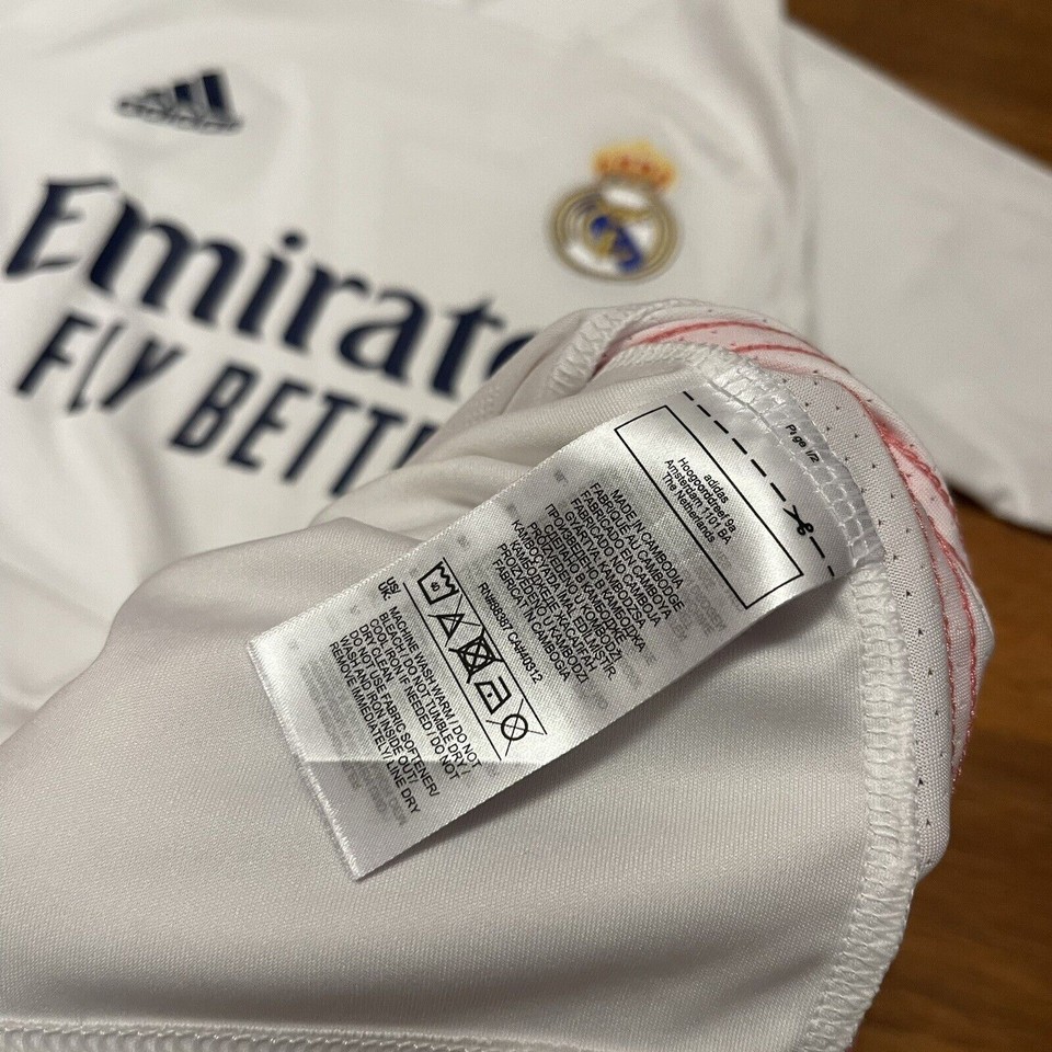 REAL MADRID ADIDAS 2020/2021 FOOTBALL HOME JERSEY #7 HAZARD SIZE “S ...