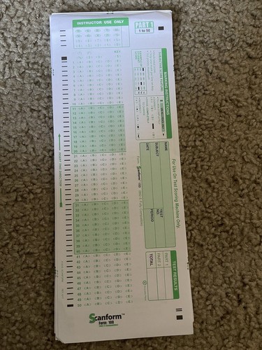 Your Imagination Blue Examination Book (total Of 11) Plus 9 Scantron ...
