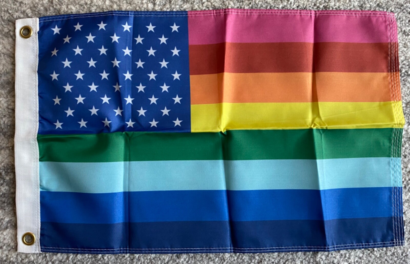 12x18” polyester US Gilbert Baker Rainbow Flag | eBay
