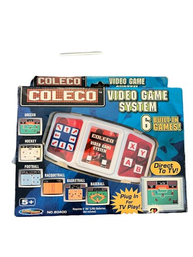 Coleco Video Game System 6 built in games-2005 techno source plug ...
