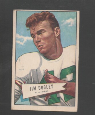 1952 Bowman Large Football Card #31 Jim Dooley-Chicago Bears Vg Ex Card | eBay