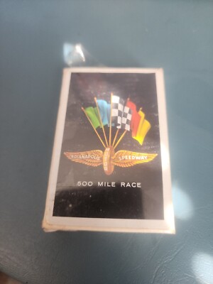 Vintage Indianapolis Speedway 500 mile race playing cards bridge size ...