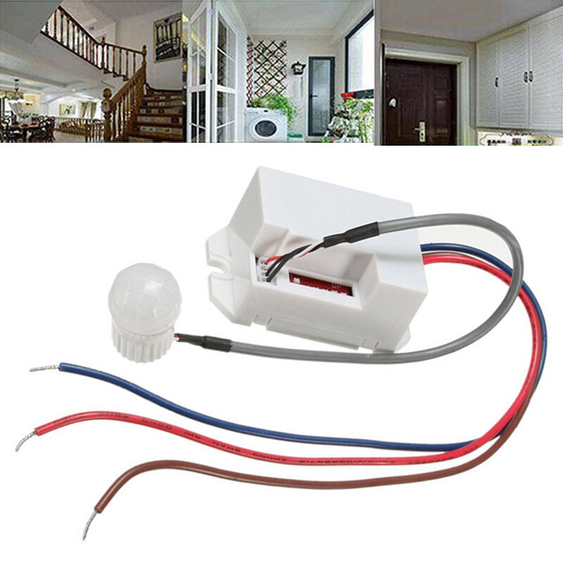 360° Mini Recessed PIR Occupancy Motion Sensor Detector Light Switch ...