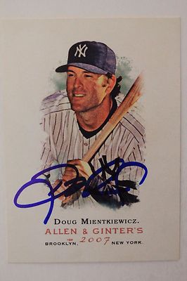 DOUG MIENTKIEWICZ NY Yankees Autograph 2007 Allen & Ginter #241 Signed ...