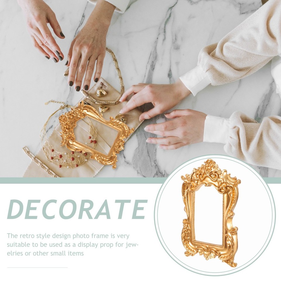 2Pcs Miniature Vintage Photo Frame DIY Small Photo Frame Antique ...