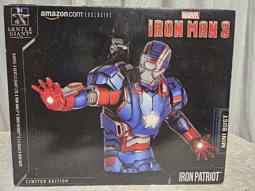 Gentle Giant Marvel Iron Man 3 Iron Patriot Mini Bust Amazon Exclusive ...